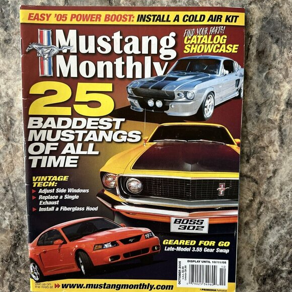 Other | Mustang Monthly Magazine October 205 1966 Gt350 1968 Hardtop ...